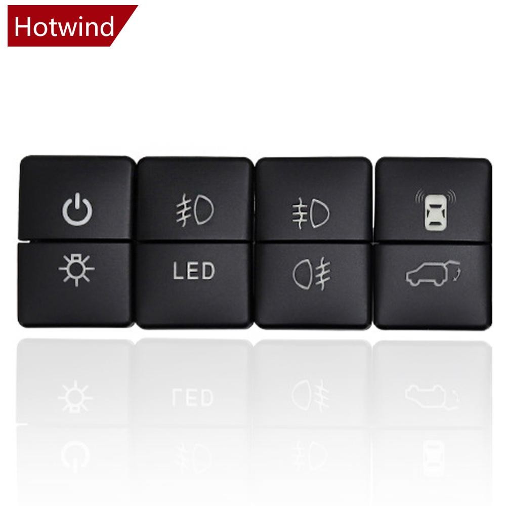 HTT 1 PC Dual Keys Switch Dual Switch Fog Light Daytime Running Light ...