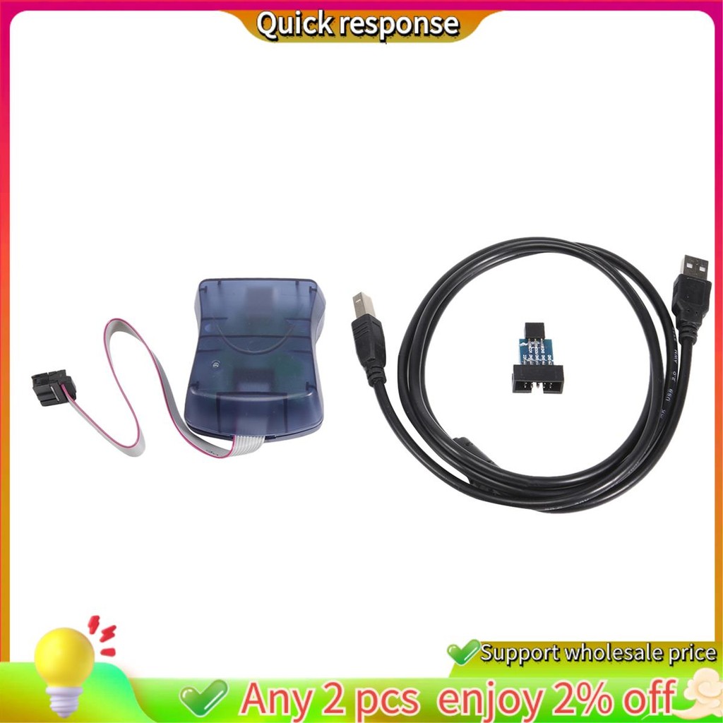 ในสต็อก-AVAT AVRISP MkII XP2 AVR ISP Mk2 USB AVRISP In-System Programmer รองรับ AVR Studio ...