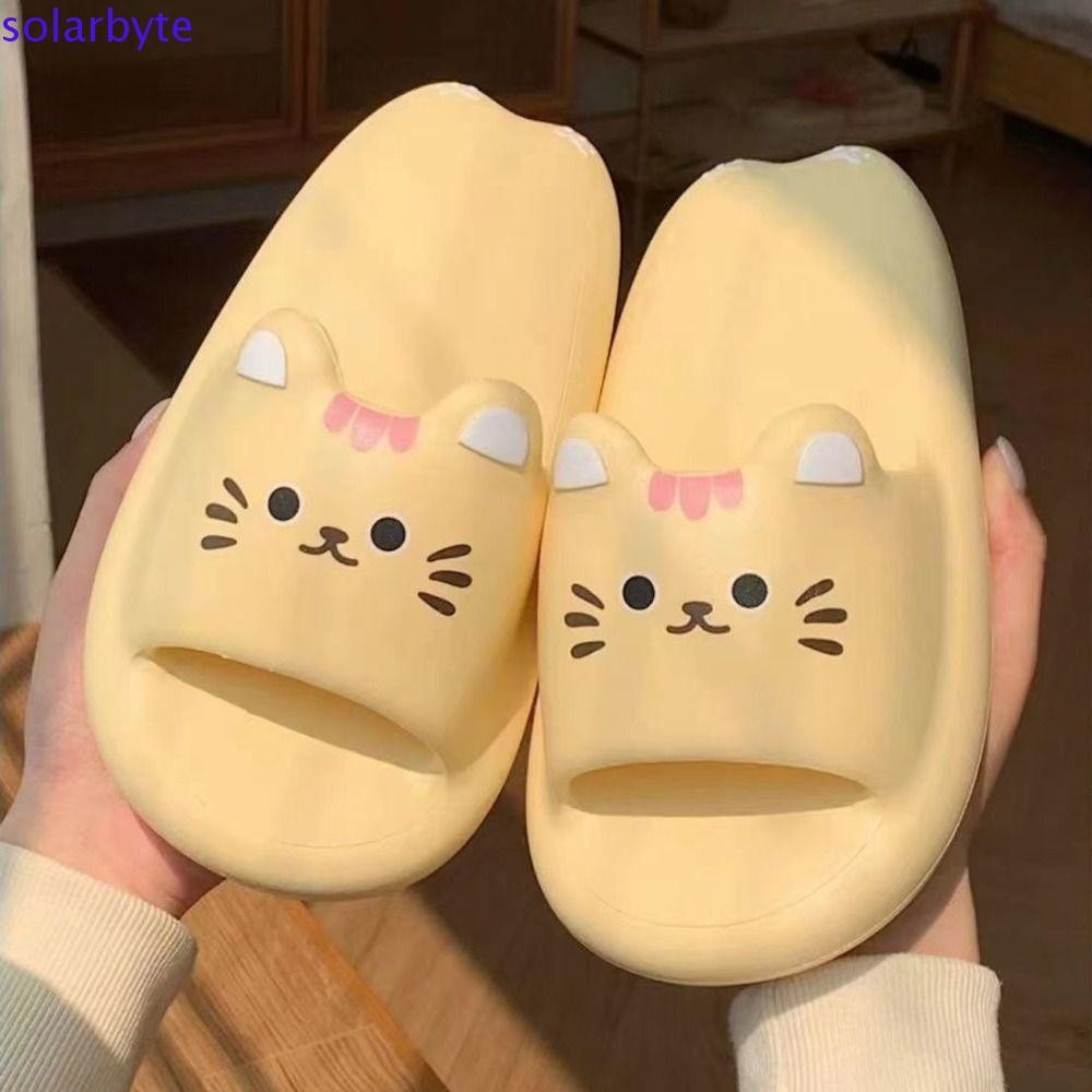 SOLARBYTE Kawaii รองเท้าแตะผู้หญิง, การ์ตูนน่ารักแมวหมูรองเท้าแตะ, Casual Soft Sole Anti-slip ...