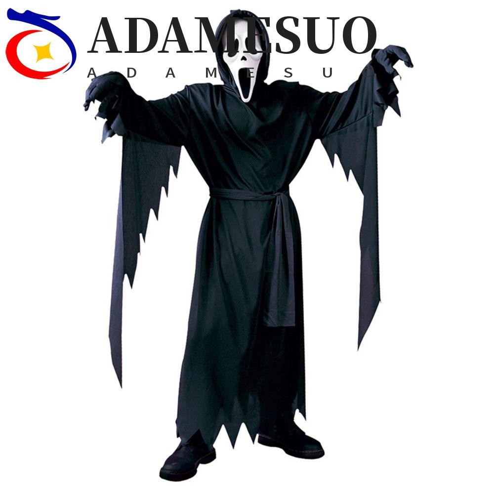ADAMESUO เครื่องแต่งกายปีศาจสำหรับเด็ก พร้อมเสื้อผ้า Sorcerer, เข็มขัด, และถุงมือ สำหรับงาน ...