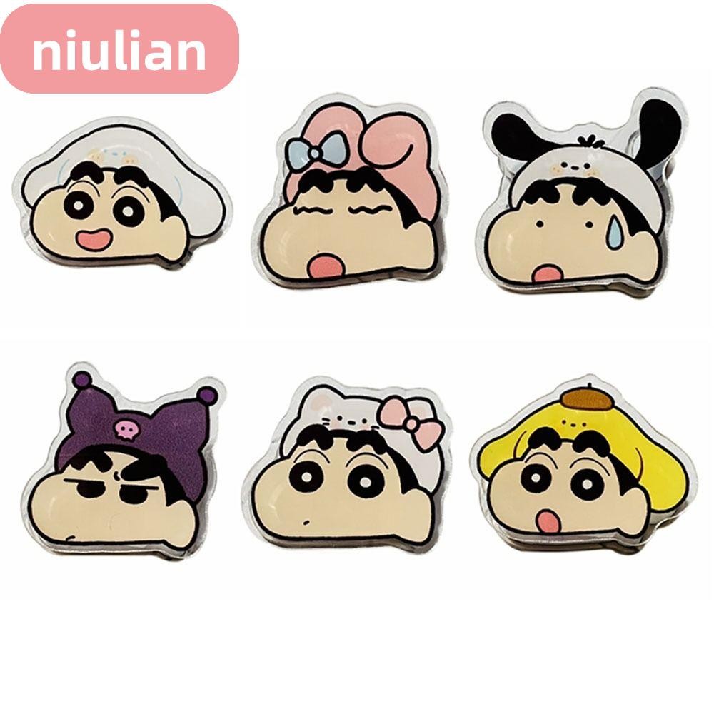 คลิปโน้ต NIULIAN, คลิปอะคริลิคเครื่องเขียน PP อะคริลิค, การ์ตูนทนทาน ...