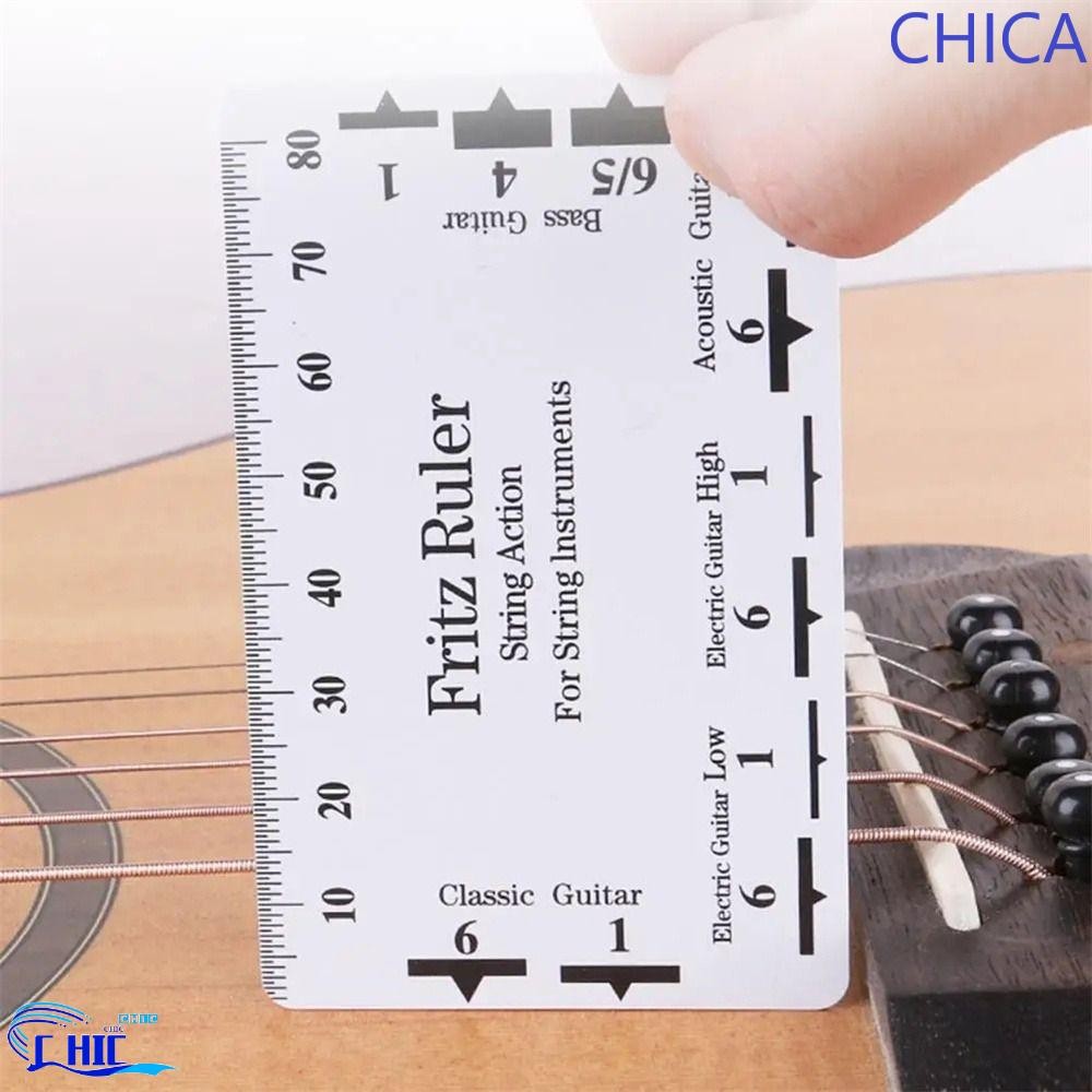 CHICA ไม้บรรทัดกีต้าร์, เครื่องมือ Luthier Rulers Card String Pitch ...