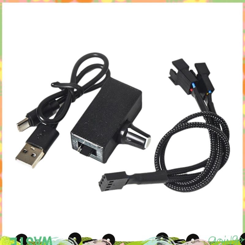 PWM ตัวควบคุมความเร็ว 12V 4Pin PWM พัดลม Governor USB TYPE-C แหล่งจ่าย ...
