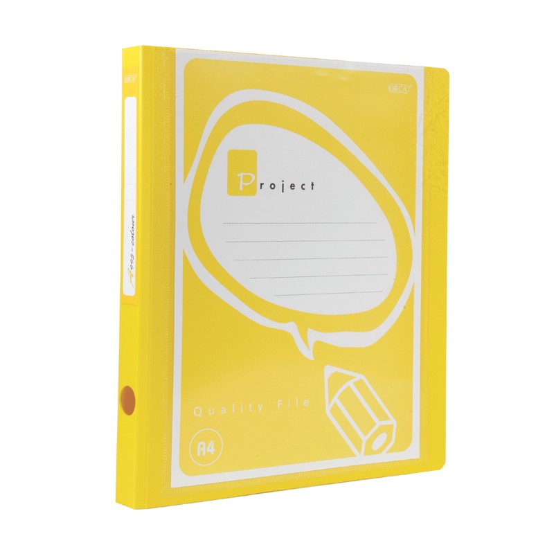 ORCA แฟ้ม 2 ห่วง A4 สัน 1 นิ้ว A-995 สีเหลือง | Shopee Thailand
