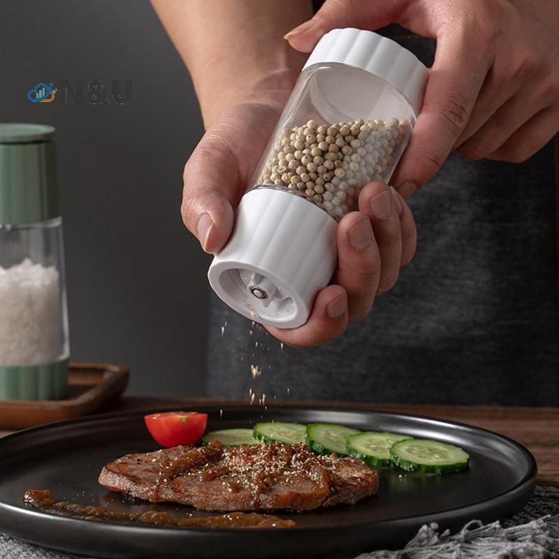 N&U Pepper Grinde Manual Granule ขวดบดเกลือทะเล ck ผงบดพริกไทยขาว ...