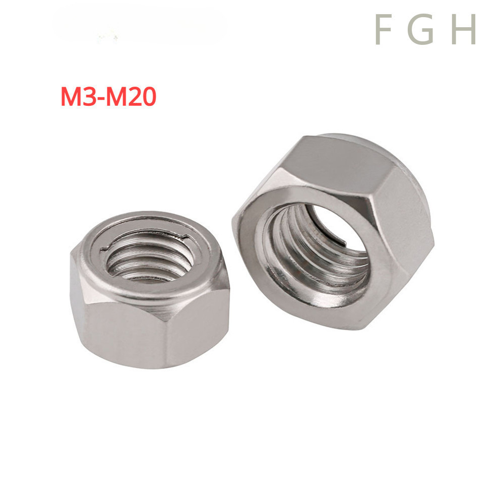 [FGJS-1-y]หัวน็อต ตัวเมีย ยูล็อคนัท กันคลาย ทนความร้อน สแตนเลส 304 ...
