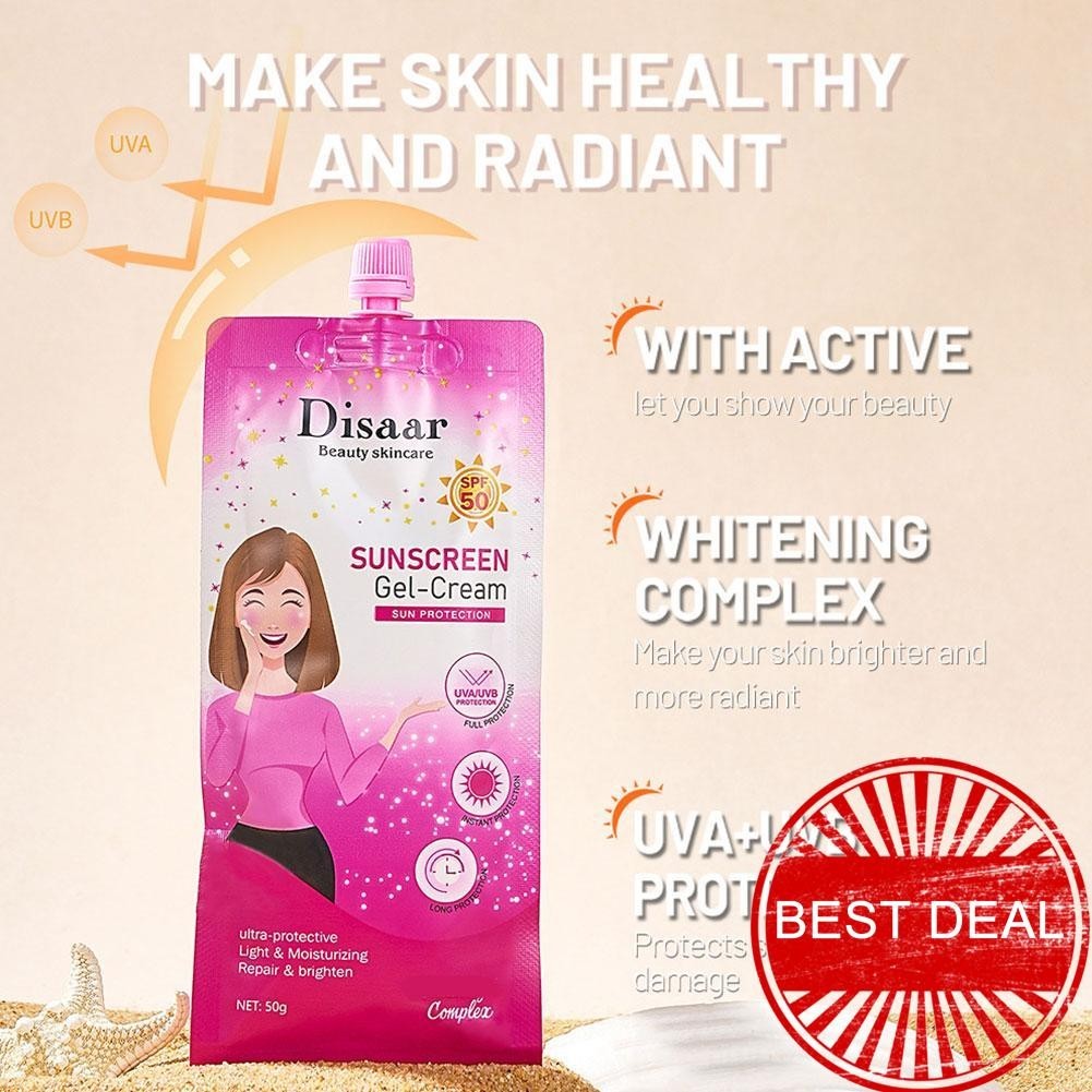 Disaar Skin Sunblock ครีมกันแดดเจลครีม Pa++ 50g ครีมกันแดด Spf50 H4p6 ...