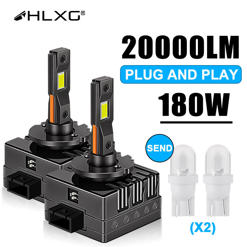Hlxg D1S D3S LED Canbus ไฟหน้าหลอดไฟ 30 pcs CSP LED D2S D4S D8S HID D1R D2R D3R D4R D8R Xenon ...