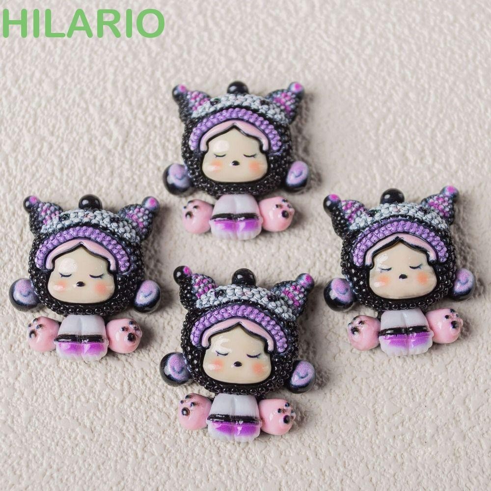 Hilario 5 ชิ้น/เซ็ต Miniature Kuromi รุ่น, จําลอง Kuromi Mini เค้ก ...