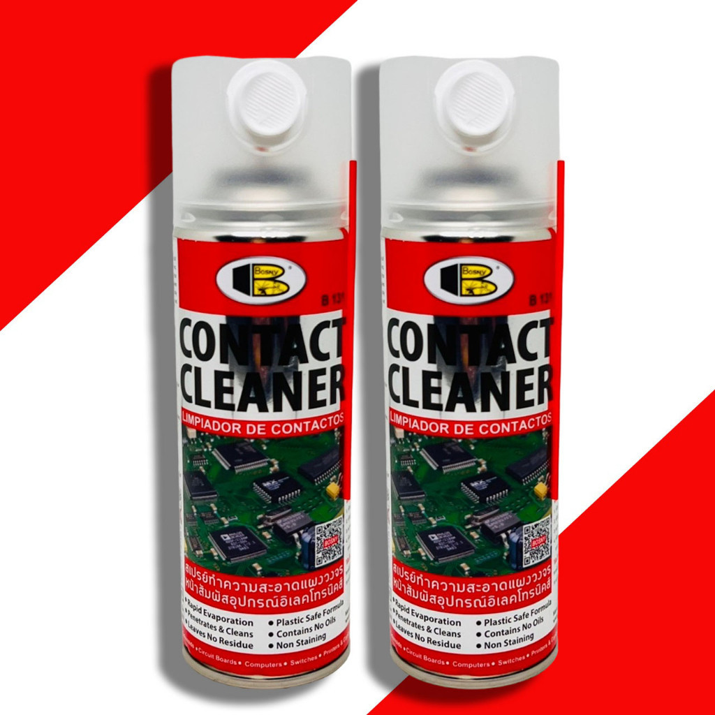 ดูแลสีรถ สเปรย์ทำความสะอาดแผงวงจรไฟฟ้า BOSNY CONTACT CLEANER B131 ทำ ...