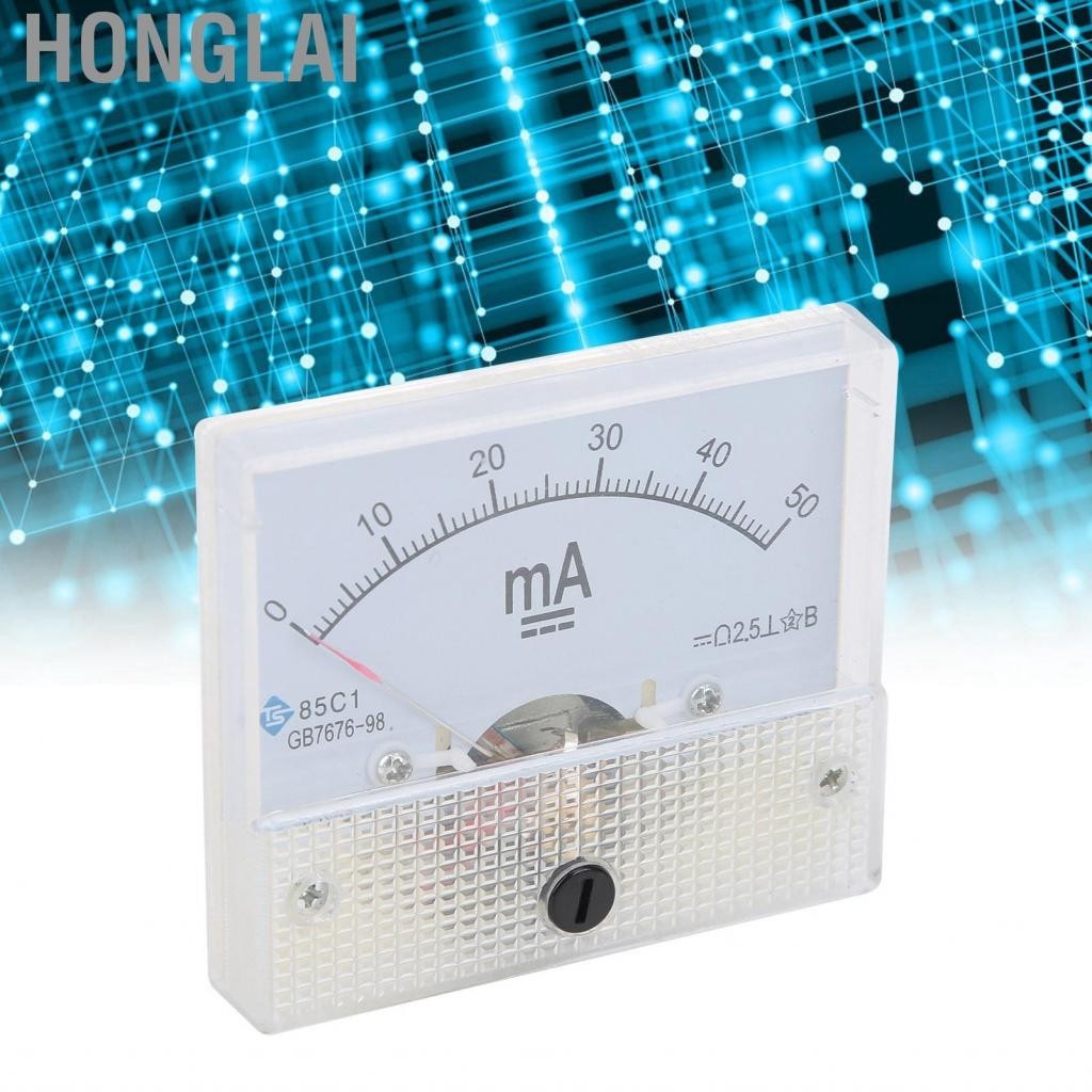 Honglai 85C1 DC 0-50MA แอมมิเตอร์ Current PANEL Meter Gauge เครื่องมือ ...