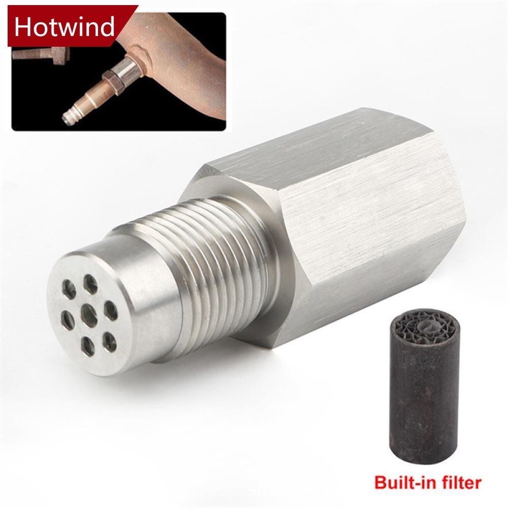 HWDUniversal สแตนเลสสตีลตรวจสอบเครื่องยนต์ CEL Mini Catalyst O2 Sensor ...