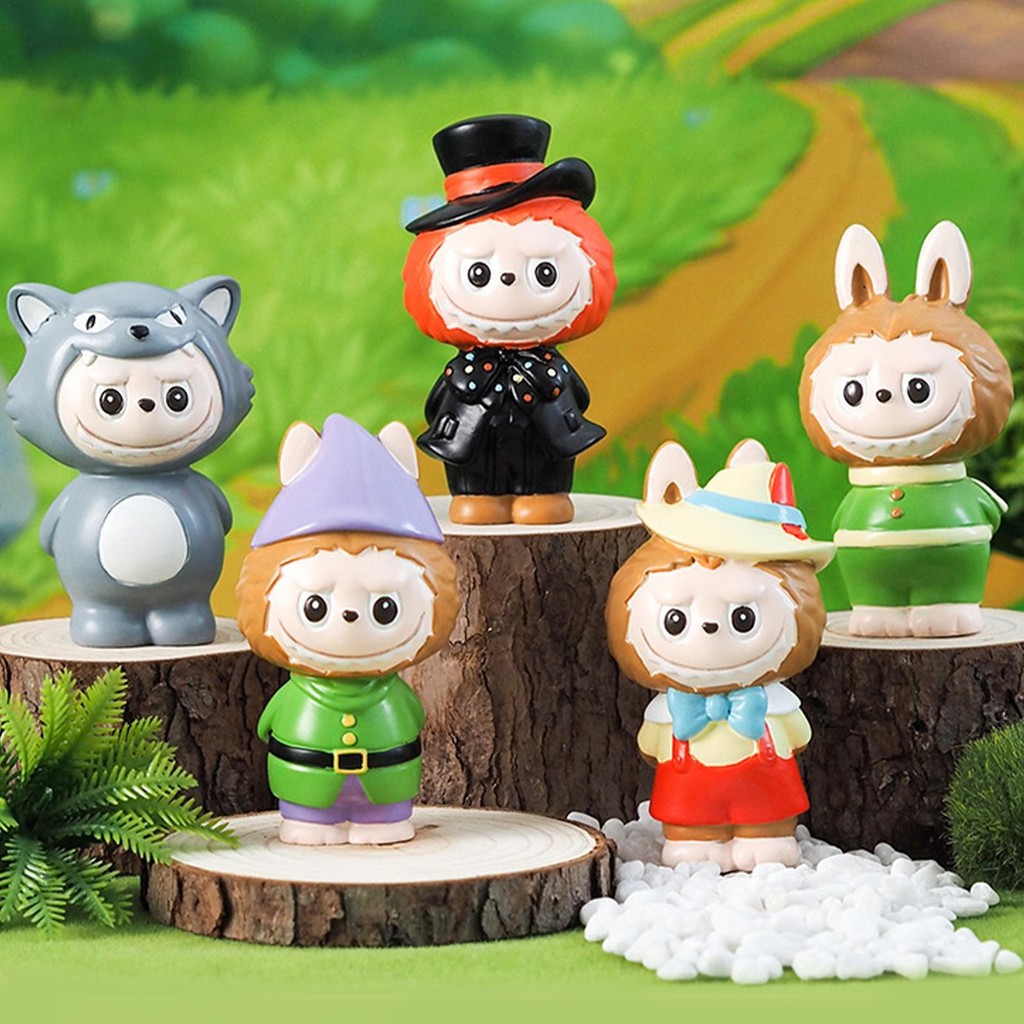 แฟชั่น labubu surprise box fairy tale world labubu doll blind box ...