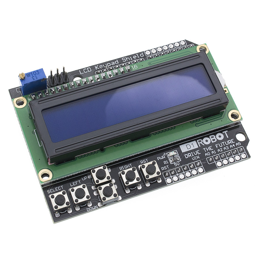 LCD Keypad Shield LCD1602 LCD 1602 Module Display Blue Screen For Arduino ATMEGA328 ATMEGA2560 ...