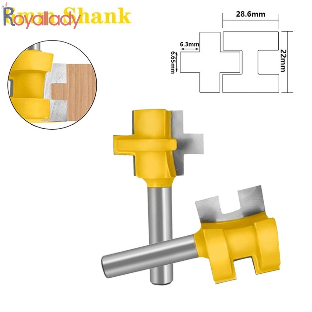 [ROLADY-TH คุณภาพสูง] เครื่องตัดมิลลิ่ง Router Bits ไม้ T-Slot Square ...