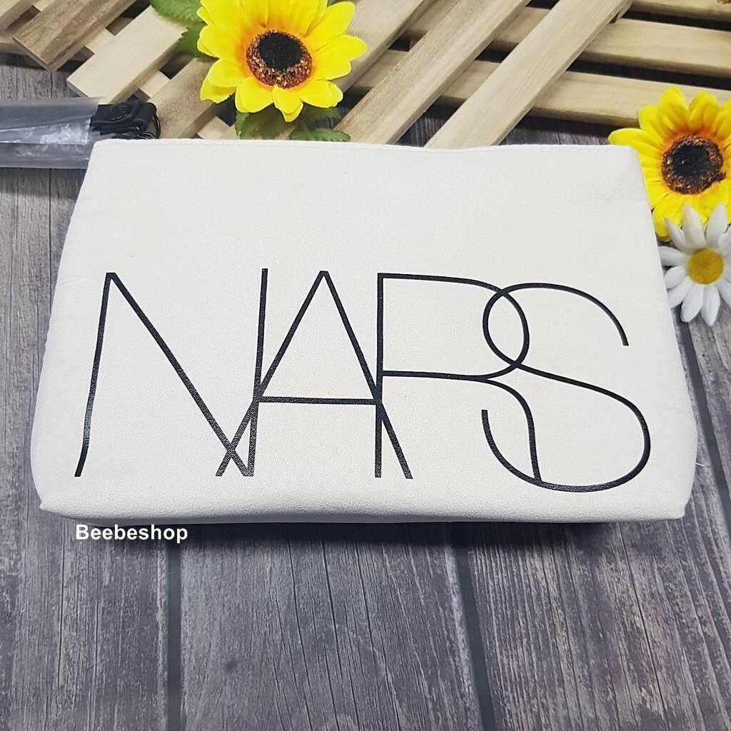 กระเป๋า Nars Complexion Pouch สีขาวเปลือกไข่ กระเป๋าใส่เครื่องสำอาง | Shopee Thailand