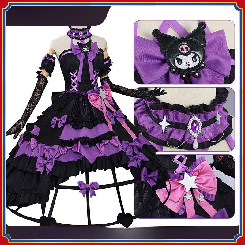 Identity V Red Lady Cos เครื่องแต่งกาย Identity V Linkage Sanrio Red ...