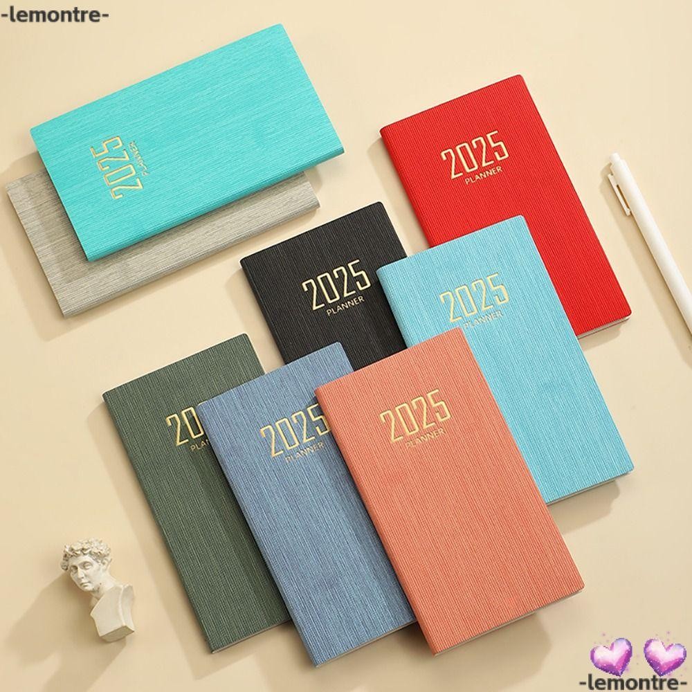 Lemontre Diary Weekly Planner, Pocket A6 2025 Agenda Book, Mini with ...