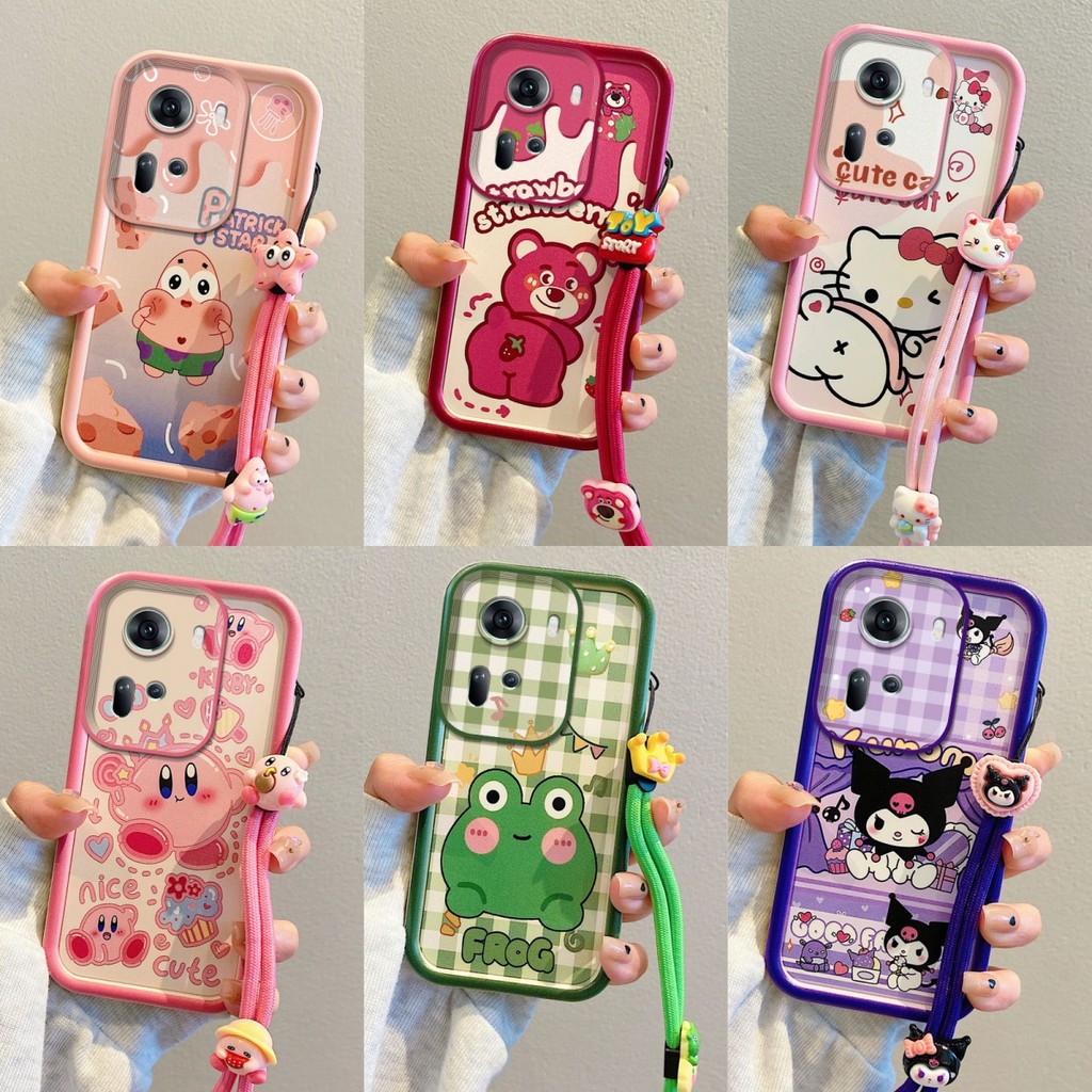 เคส Oppo Reno11 (5G) สีชมพู KT Cat/Fart Strawberry Bear/Cheese Pie ...