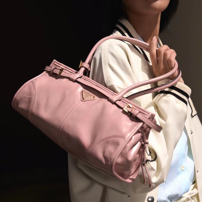 2024PHomeLuxSoftBaguette Bag Long Handle Retro Easy Matching Oil ...