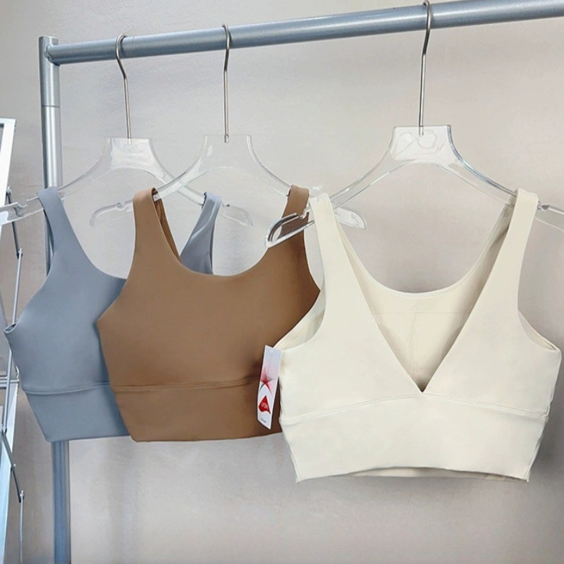 YOGATRUTHSports Bra เซ็กซี่ V-shaped Beauty Back Widen Hem Slim Bra Gym ...
