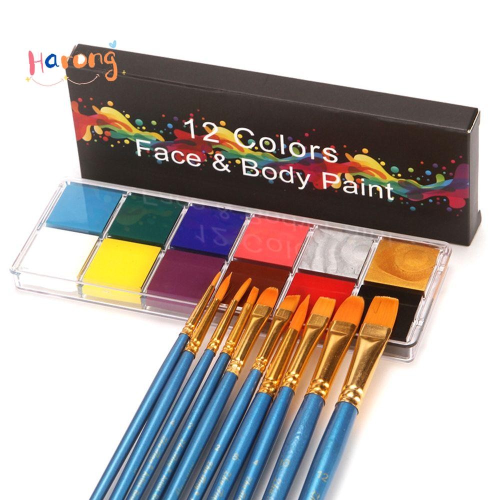 HARONG 12 สี/เซ็ต Eye Liner Face แต่งหน้าภาพวาด Pigment Face ภาพวาด ...