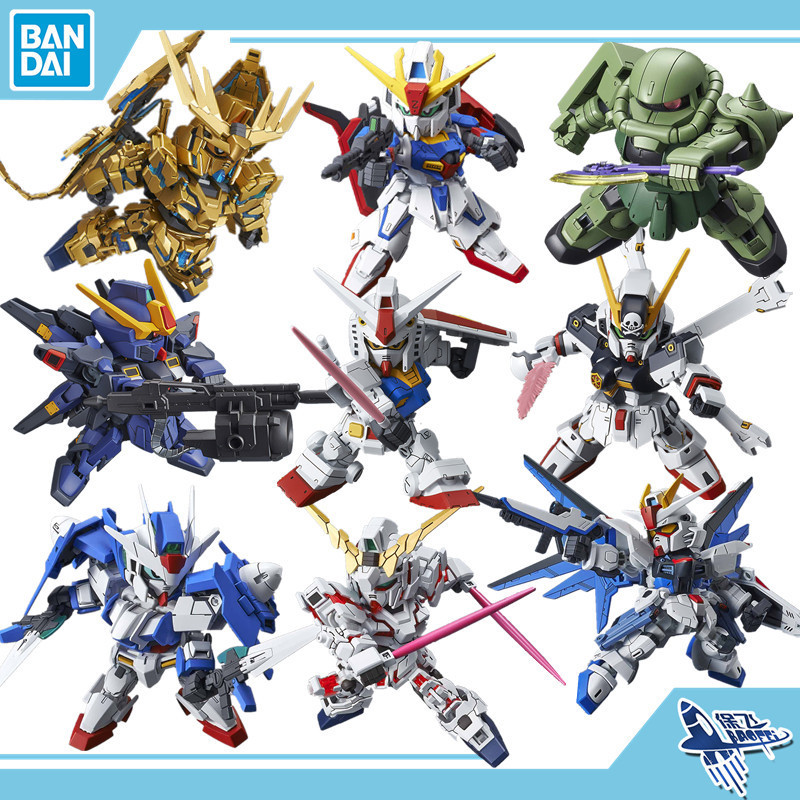 Bandai Gundam SDCS BB Banshee Cyclone Gundam F9 1 พร้อมรูปโมเดลประกอบโครงกระดูก | Shopee Thailand