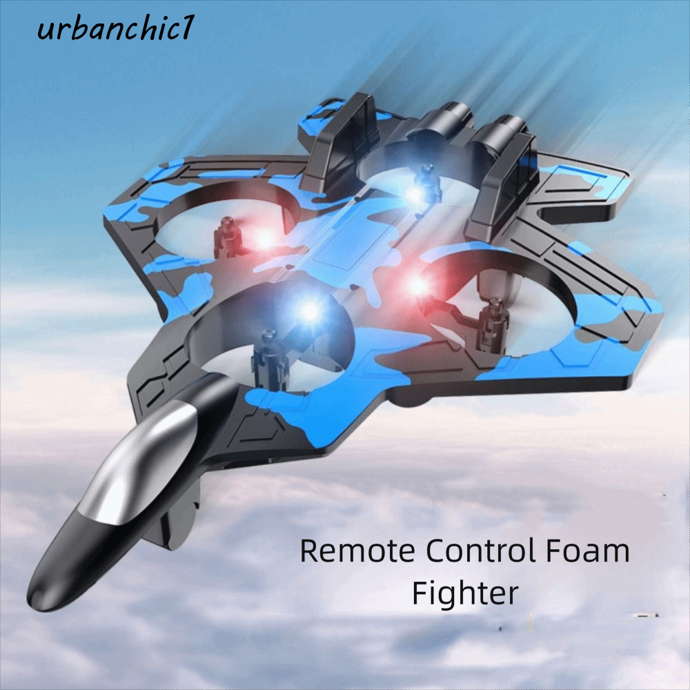 URBANCHIC สี่มอเตอร์เฮลิคอปเตอร์ของเล่น, Gravity Sensing RC Drones รีโมทคอนโทรลโฟม Fighter, EPP ...