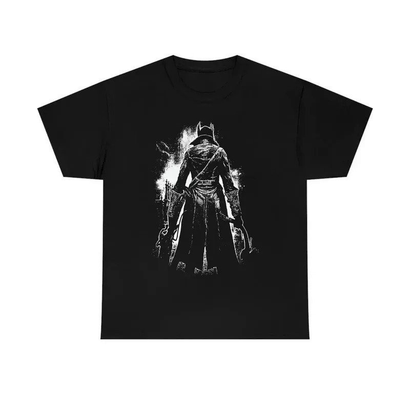 Bloodborne Gaming Graphic พิมพ์เสื้อยืด Soulsborne The Hunter Videogame ...