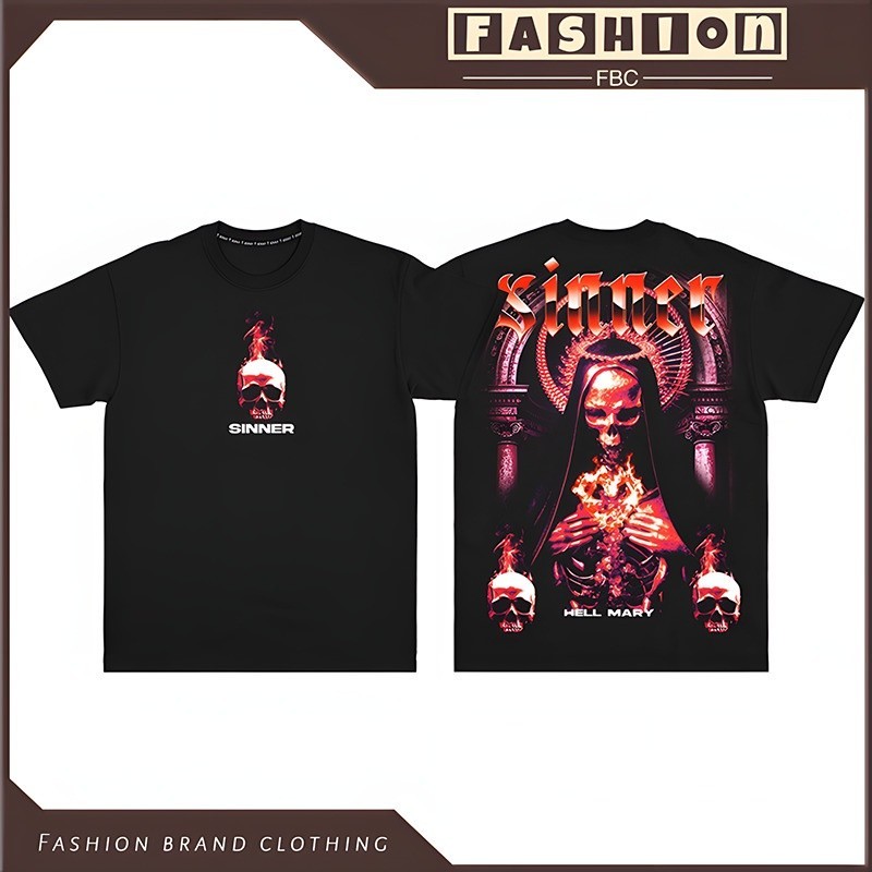 FBC evil spirit skeleton King evil pattern fashion ไซส์ใหญ่ น่ารัก ใส่ ...