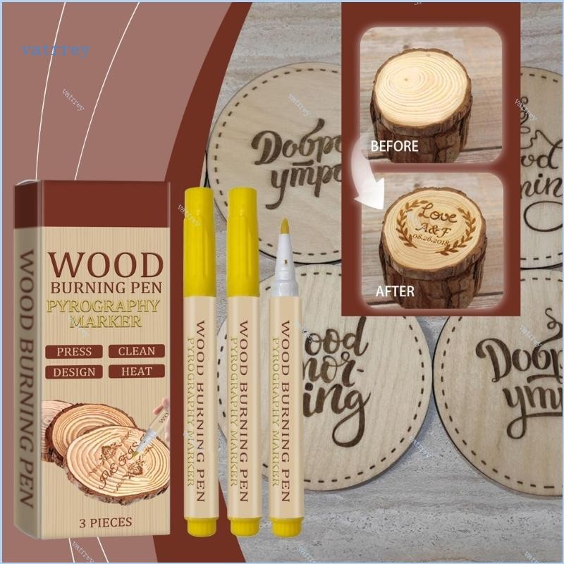 Va Pyrography Marker ปากกาการเผาไหม้งานฝีมือใช้งานง่ายสําหรับการวาดภาพ ...