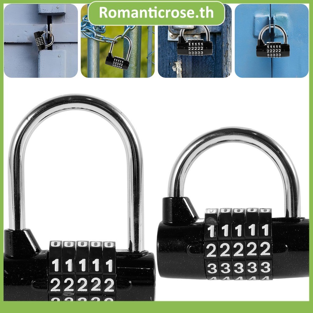 Locker Combination Lock 5-Digit Resettable Combination Keylock สังกะสี ...