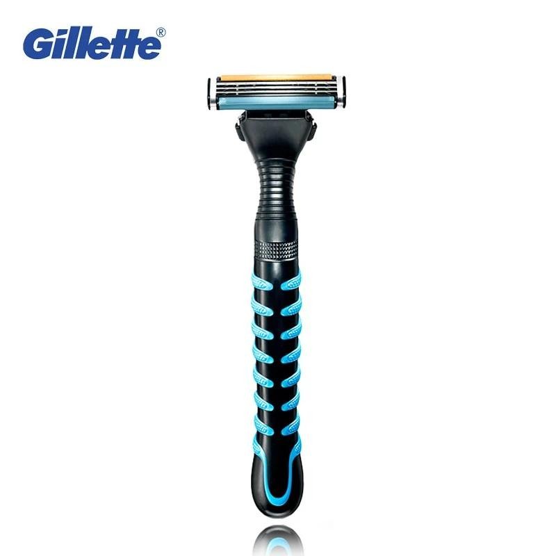 Original Gillette Vector 3 มีดโกนชาย Beard Shaver 3 ชั้นใบมีดเครื่องโกน ...