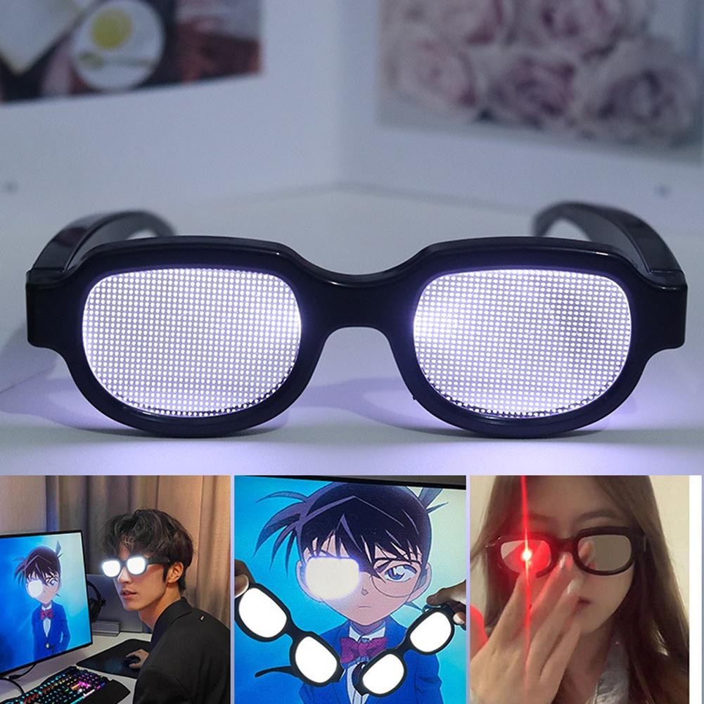 Conan LED Light แว่นตาตลกบุคลิกภาพตลก Prom Conan แว่นตาสไตล์เดียวกัน ...