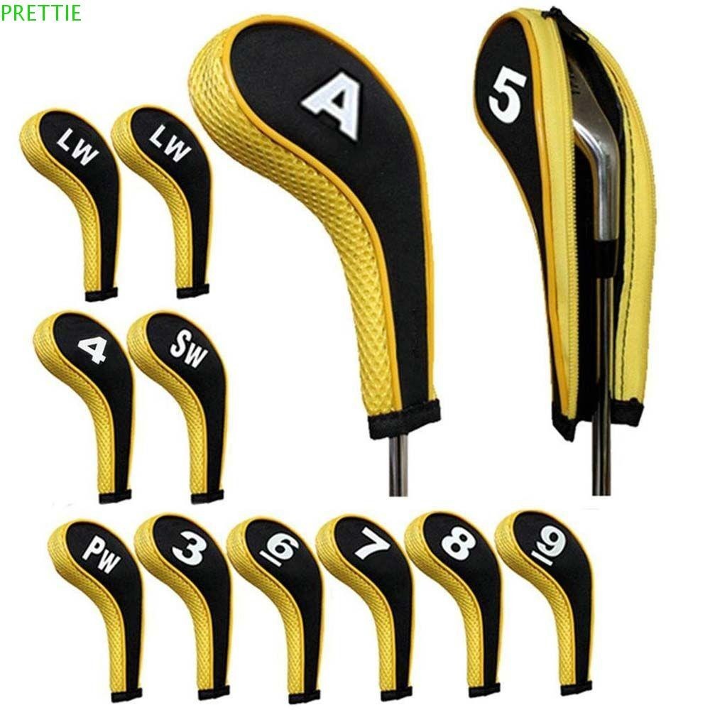 Prettie Golf Iron Headcover Wedge Cover กีฬากอล์ฟเหล็กชุดฝาครอบป้องกัน ...