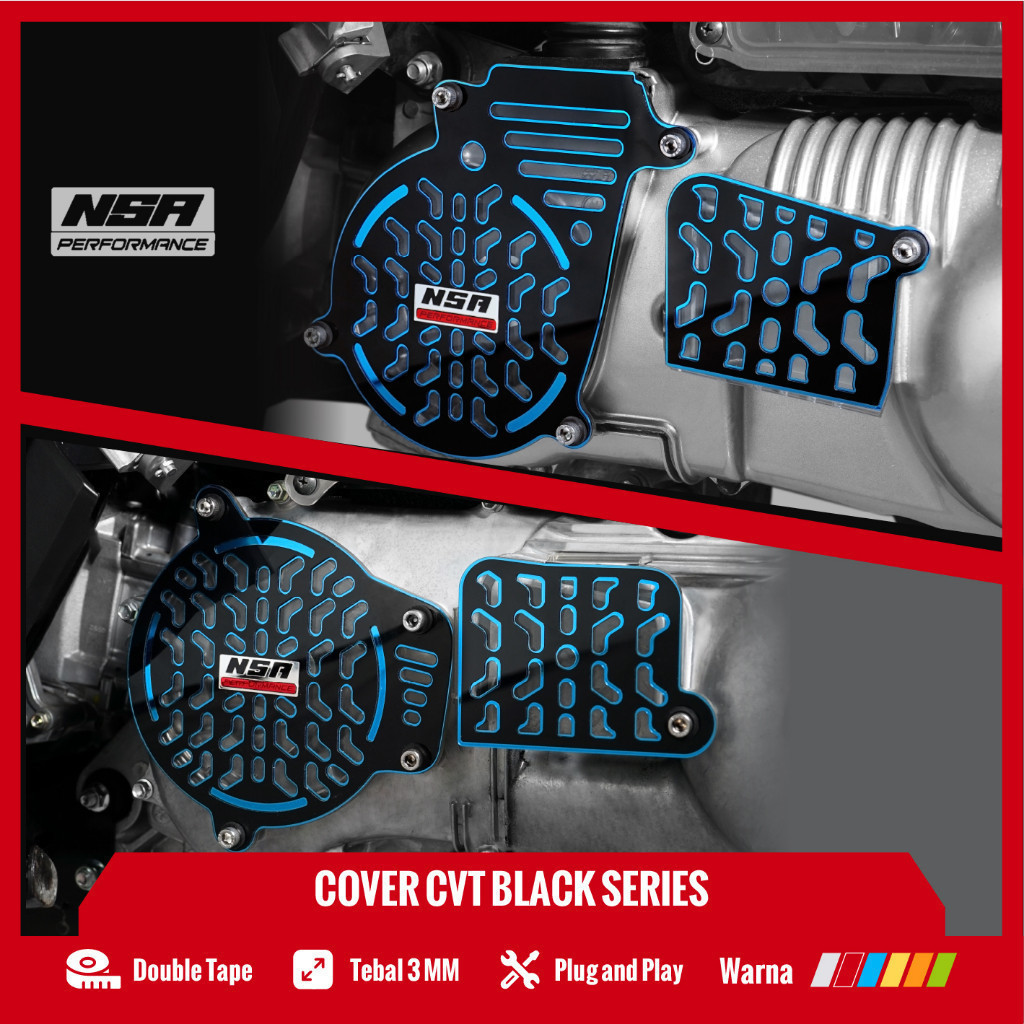 Nsa COVER Cvt BLACK SERIES Yamaha Nmax Aerox Cvt COVER Yamaha อุปกรณ์ ...