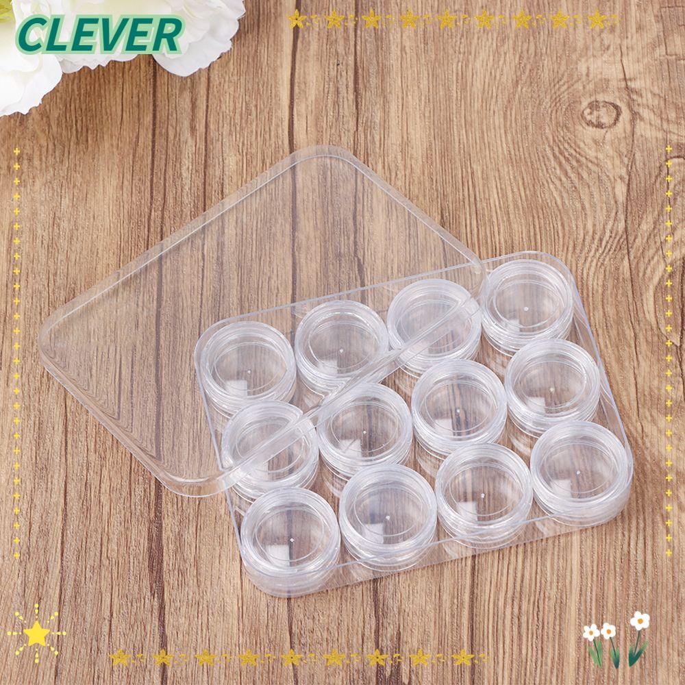 Clever 12 ชิ้น/เซ็ตกล่องคอนแทคเลนส์ผู้หญิงผู้ชายขนาดเล็ก Soak Storage ...