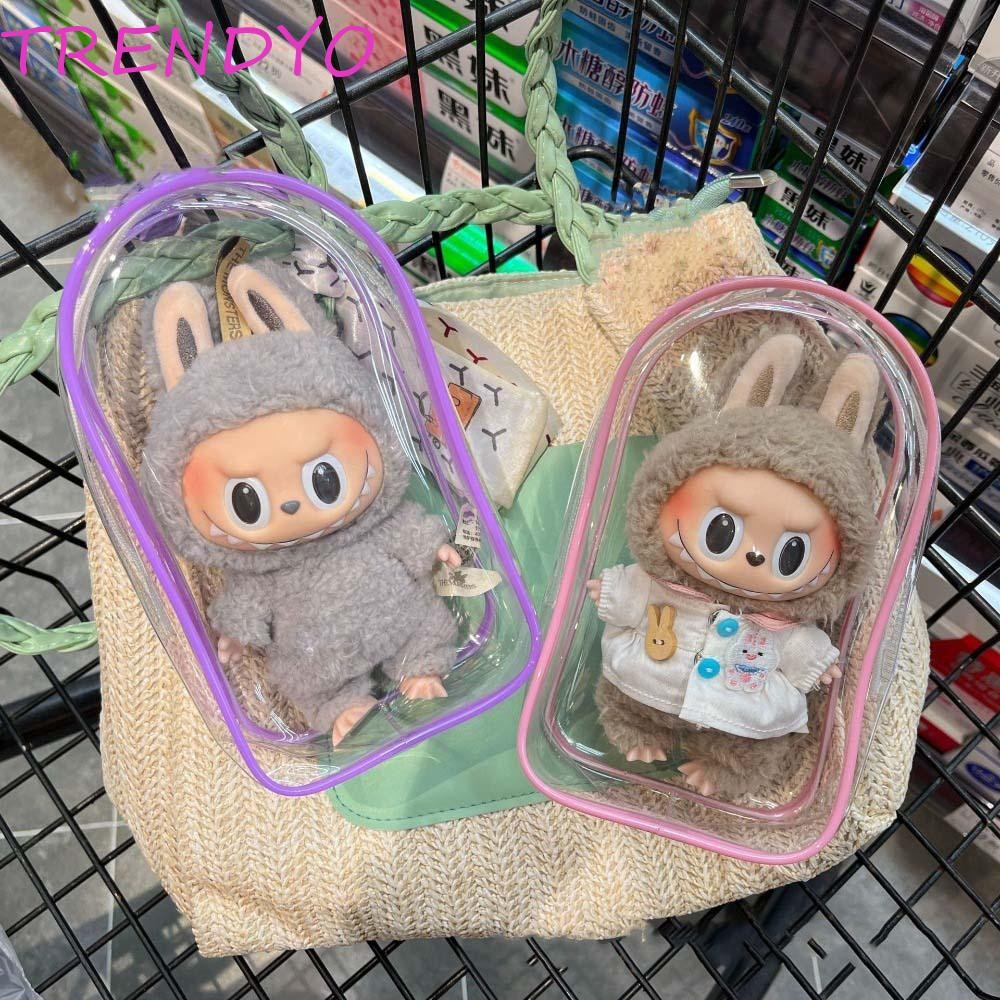 Trendyo Labubu Doll Out-leged Bag, PVC พร้อมพวงกุญแจ Labubu Display Bag ...
