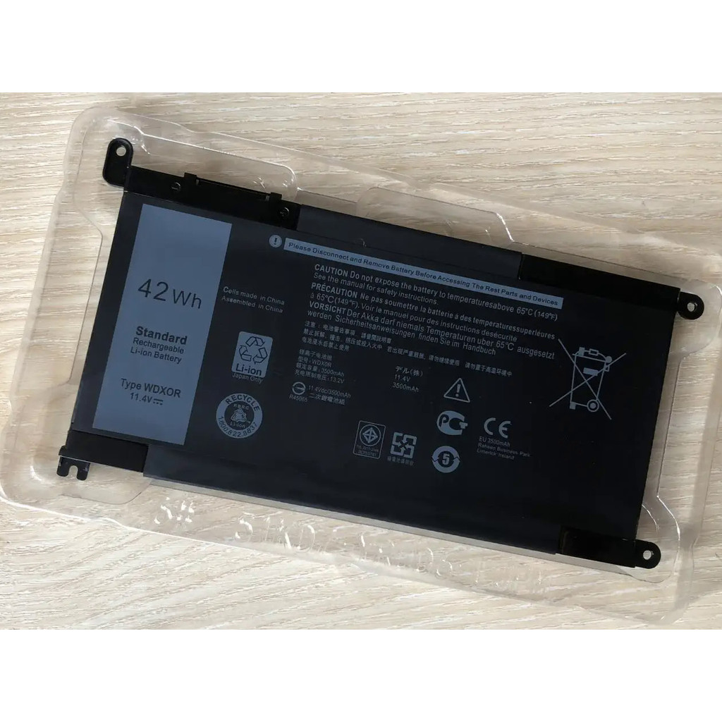 WDX0R 42Wh For DELL WDXOR Battery Inspiron 13 5368 5378 7368 14 7460 7472 5468 15 5538 5567 5568 ...