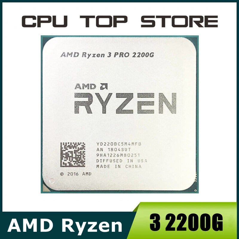 Amd Ryzen 3 PRO 2200G R3 2200G 3.5GHz 4-Core โปรเซสเซอร์ CPU 4 ด้าย LGA ...