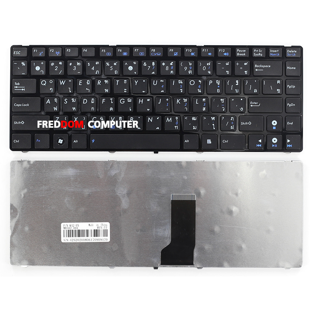 คีย์บอร์ด Asus A42F A42J A42S A43S K42J K43S K43E UL30 U30 A43e (TH-US ...