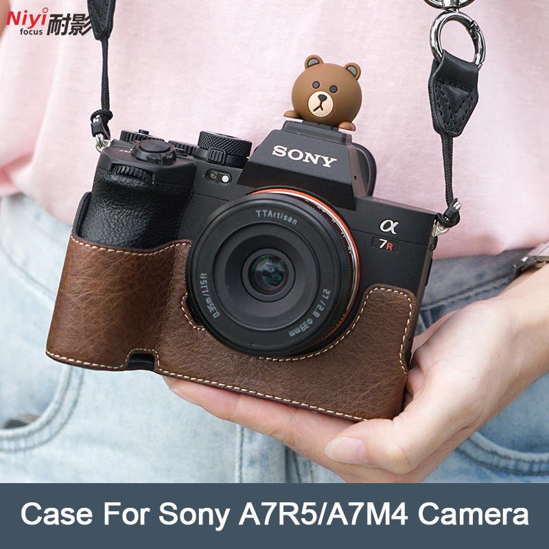 Sony A7CR A7C2 หนัง PU กล้องฐานกระเป๋าสําหรับ Sony A7R5 A7M4 Sony A7 Mark 4 IV A7R Mark V 5 ...