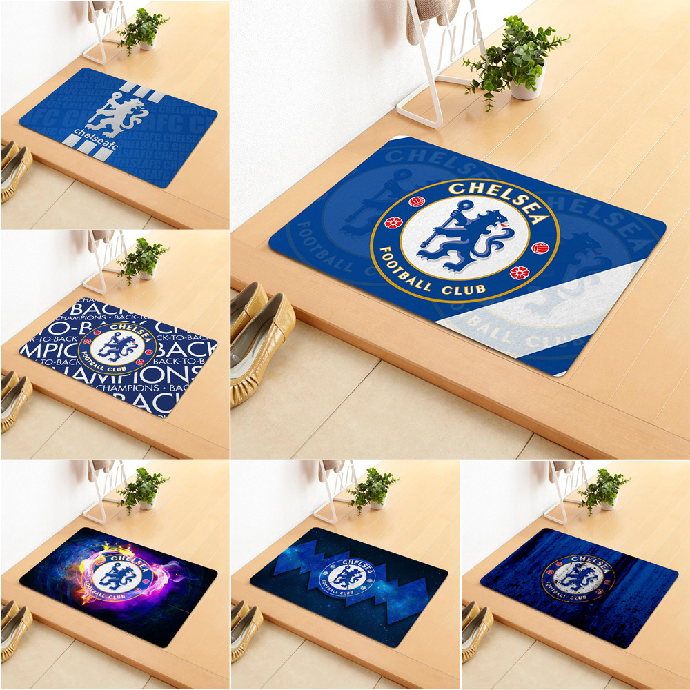 Chelsea FC Logo Door Mat Bathroom พรมปูพื้นกันลื่น Family Welcome ...