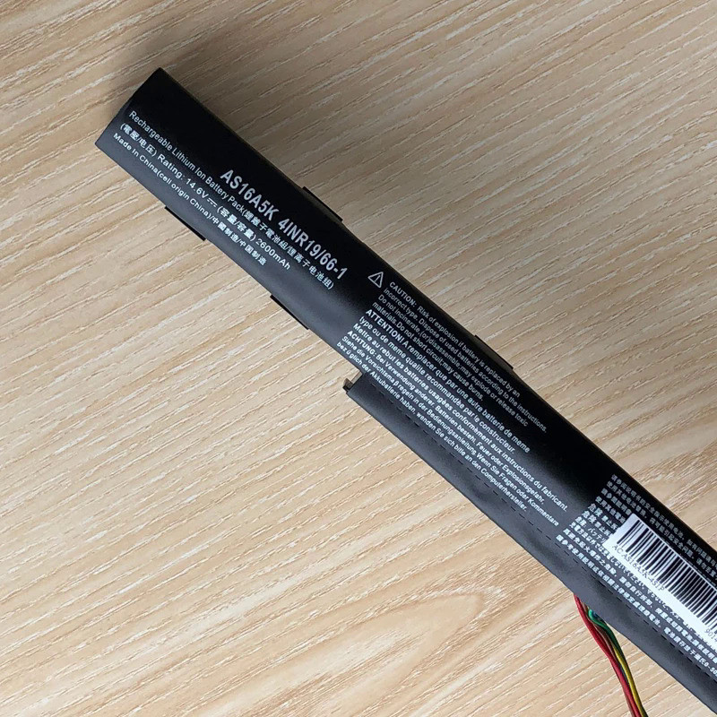 แบตเตอรี่แล็ปท็อป AS16A5K (4ICR19/66) AS16A7K AS16A8K For Acer Aspire ...