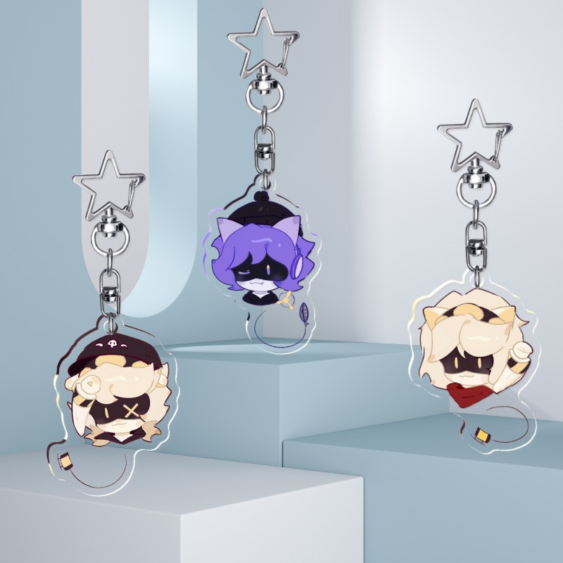อะนิเมะ KeyChain ผู้หญิง Murder Drones Key Chain สําหรับชาย Uzi Doorman ...