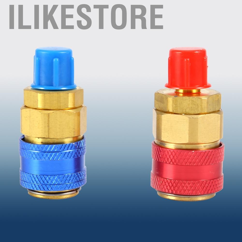 Ilikestore อะแดปเตอร์แปลง HVAC ชาย FITTING R134a Auto Car Quick Coupler ...