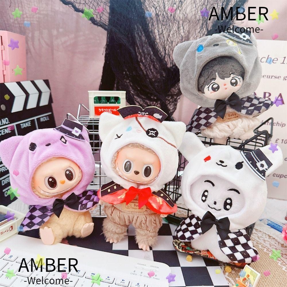 Amber Labubu Filled Doll Clothes, 17CM Labubu รุ่นแรกและสอง|Labubu ...