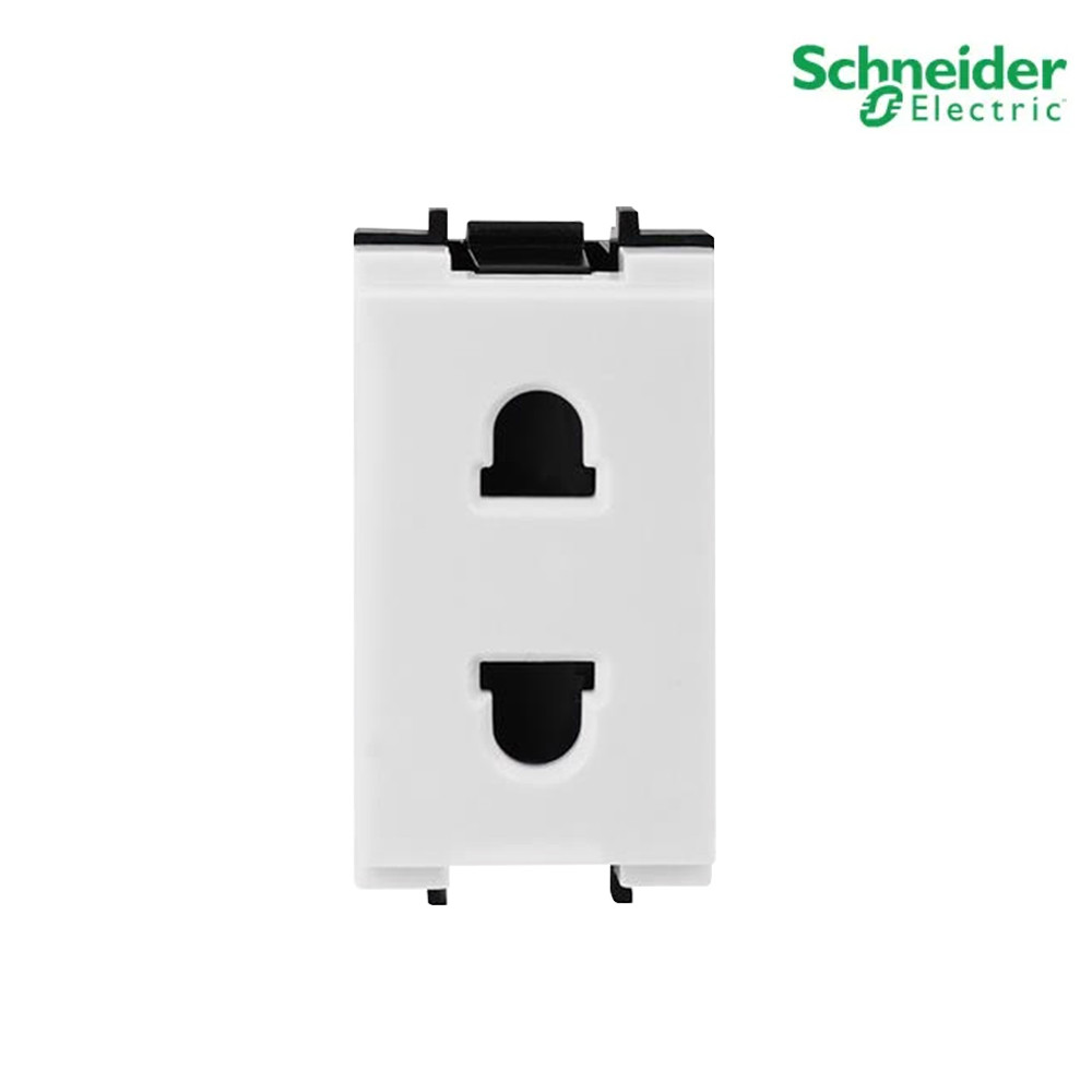 Schneider Electric ปลั๊กเต้ารับเดี่ยว 2ขา 16A 250V ขนาด 1 ช่อง รุ่น S ...