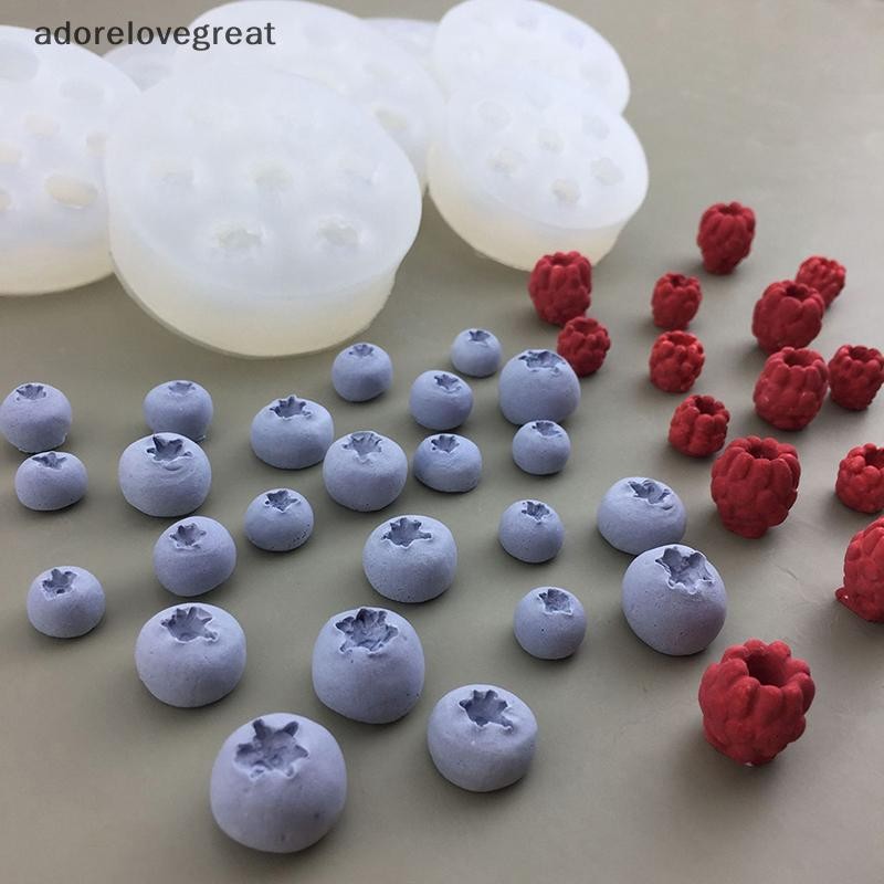 Alt 1 PC 3D บลูเบอร์รี่ Raspberry แม่พิมพ์ซิลิโคน DIY จําลองผลไม้ ...