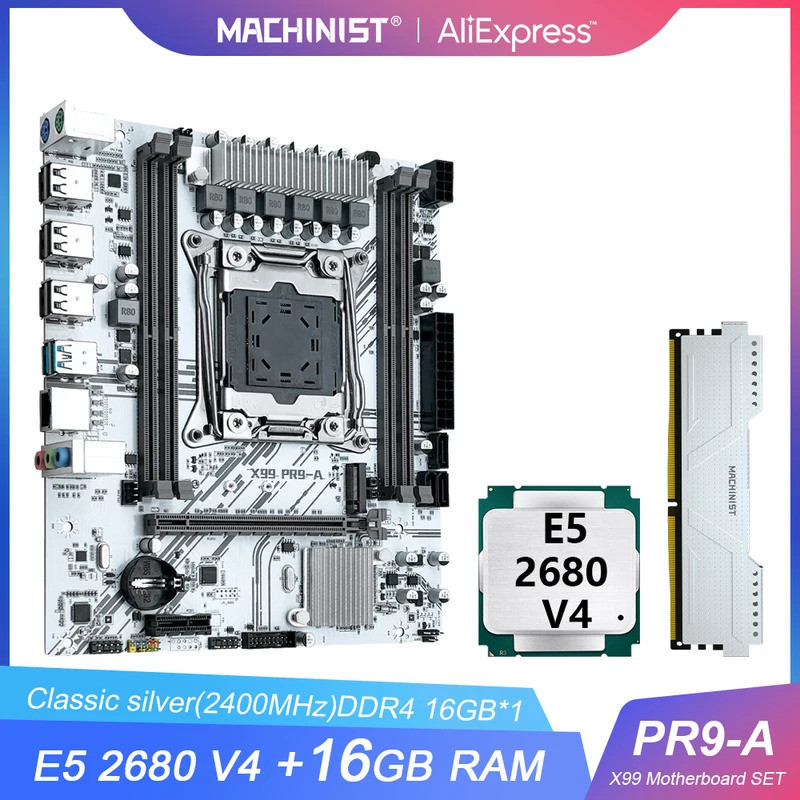 MACHINIST PR9-A Xeon X99 เมนบอร์ด combo LGA 2011-3 E5 2680 V4 CPU ...
